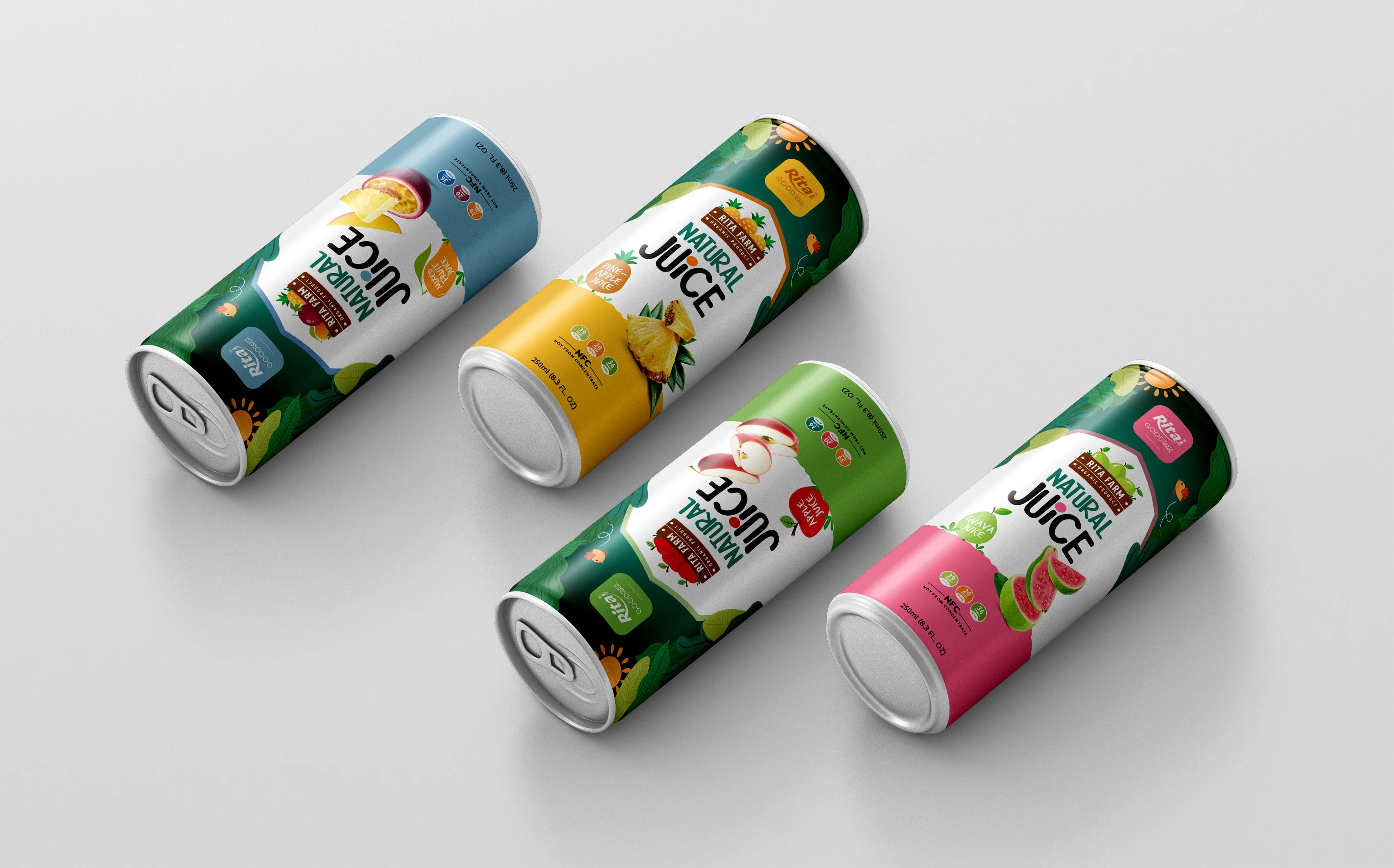 Mixed Fruit Juice Drink 250ml Alu Can - Beverage Manufacturer
