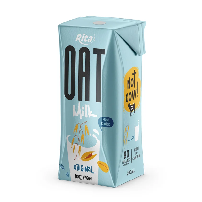 Oat Milk With Original Flavor 200ml Paper Box - Beverage Manufacturer