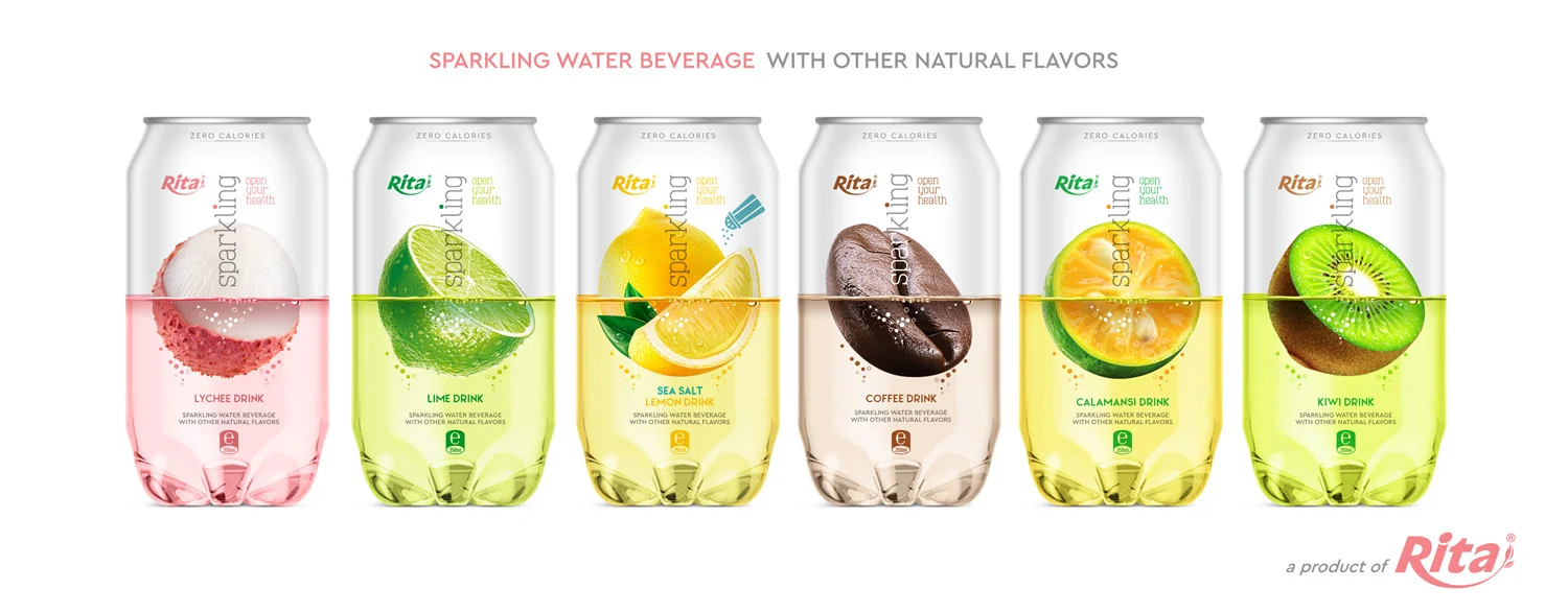 OEM Sparkling Water Calamansi Flavor 350ml Alu Can - Beverage Manufacturer