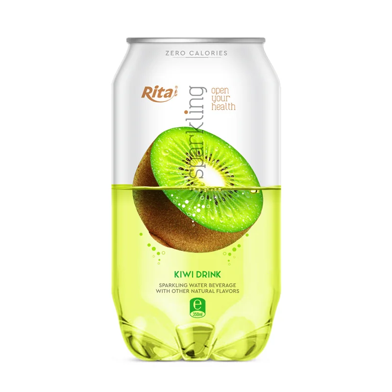 OEM Sparkling Water Kiwi Flavor 350ml Alu Can - Beverage Manufacturer