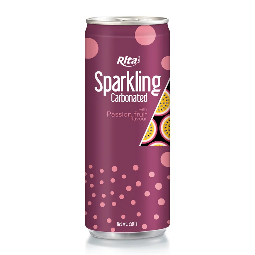 Supplier Sparkling Water Passion Fruit Flavor 250ml Alu Can - Beverage Manufacturer