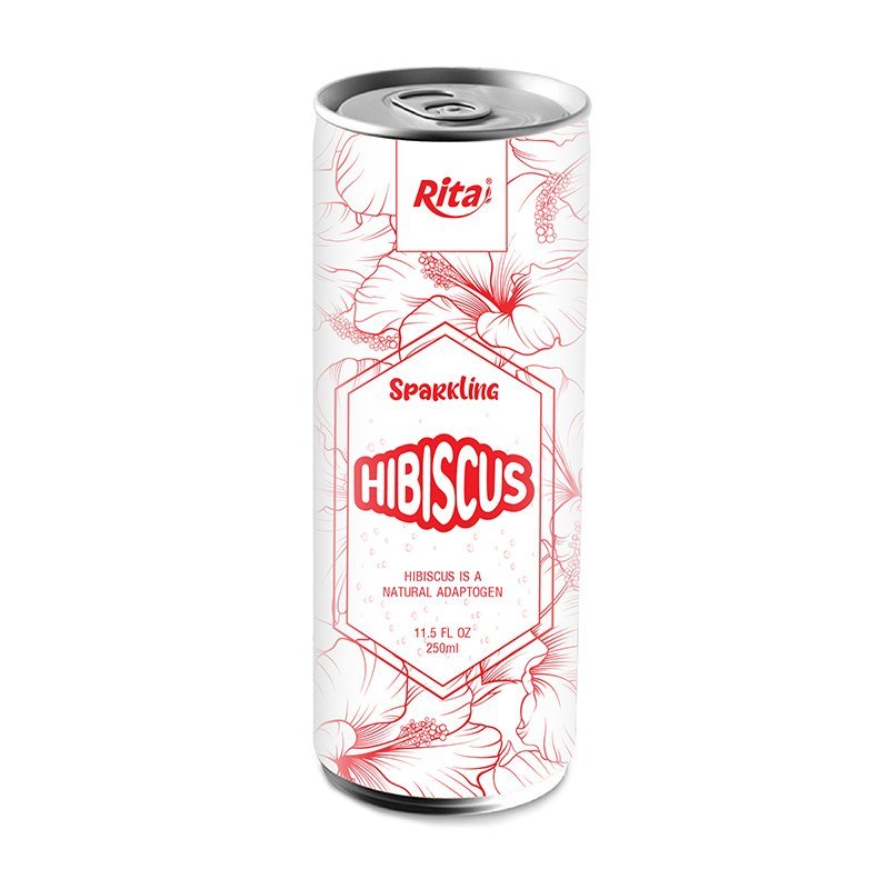 Sparkling Hibiscus Drink 250ml Can Rita Brand - Beverage Manufacturer