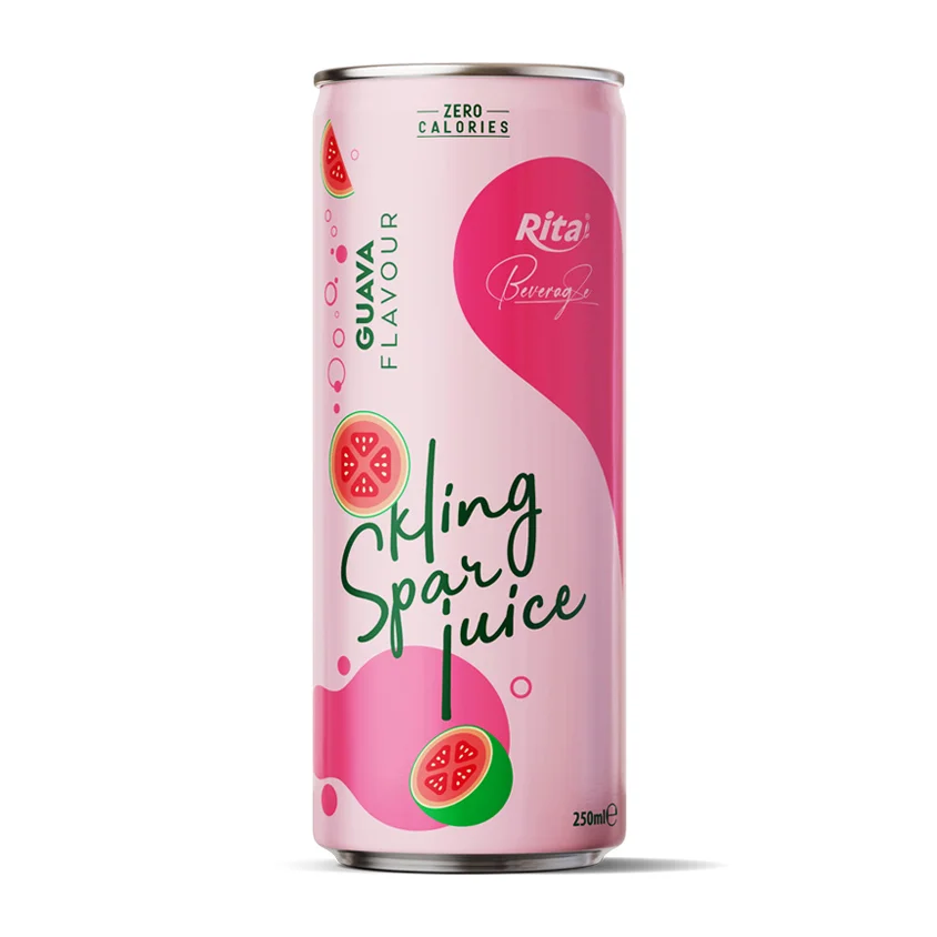 Guava Flavor Sparkling Water 250ml Alu Can - Beverage Manufacturer