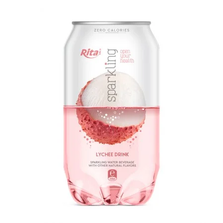 OEM Sparkling Water Lychee Flavor 350ml Alu Can - Beverage Manufacturer