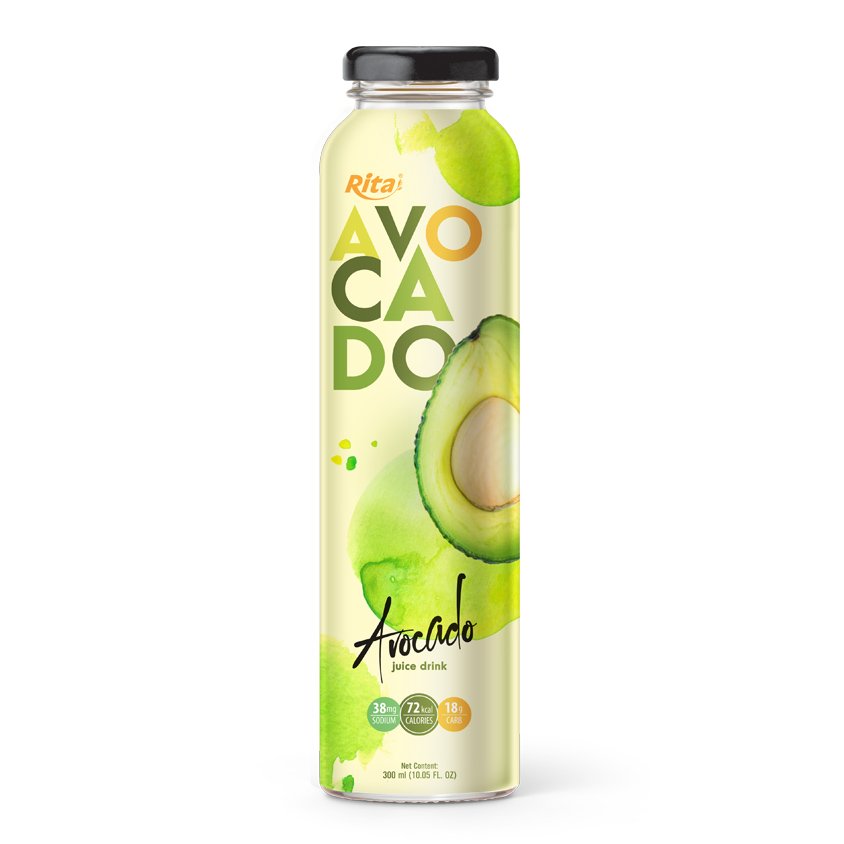 Avocado Juice Drink 300ml Glass Bottle - Beverage Manufacturer