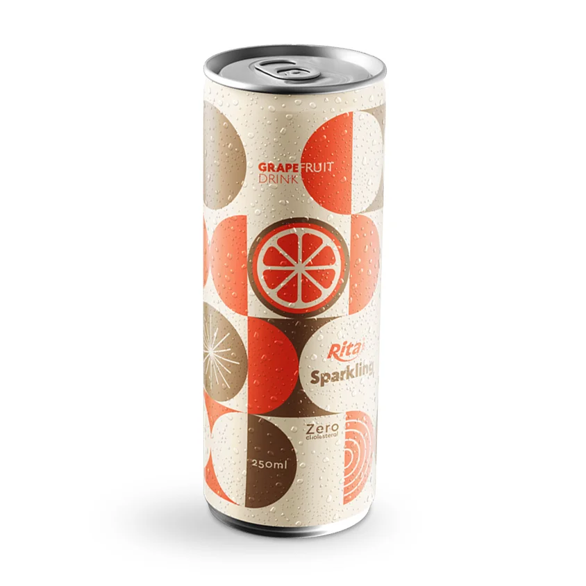 Grapefruit Flavor Sparkling Water 250ml Alu Can - Beverage Manufacturer